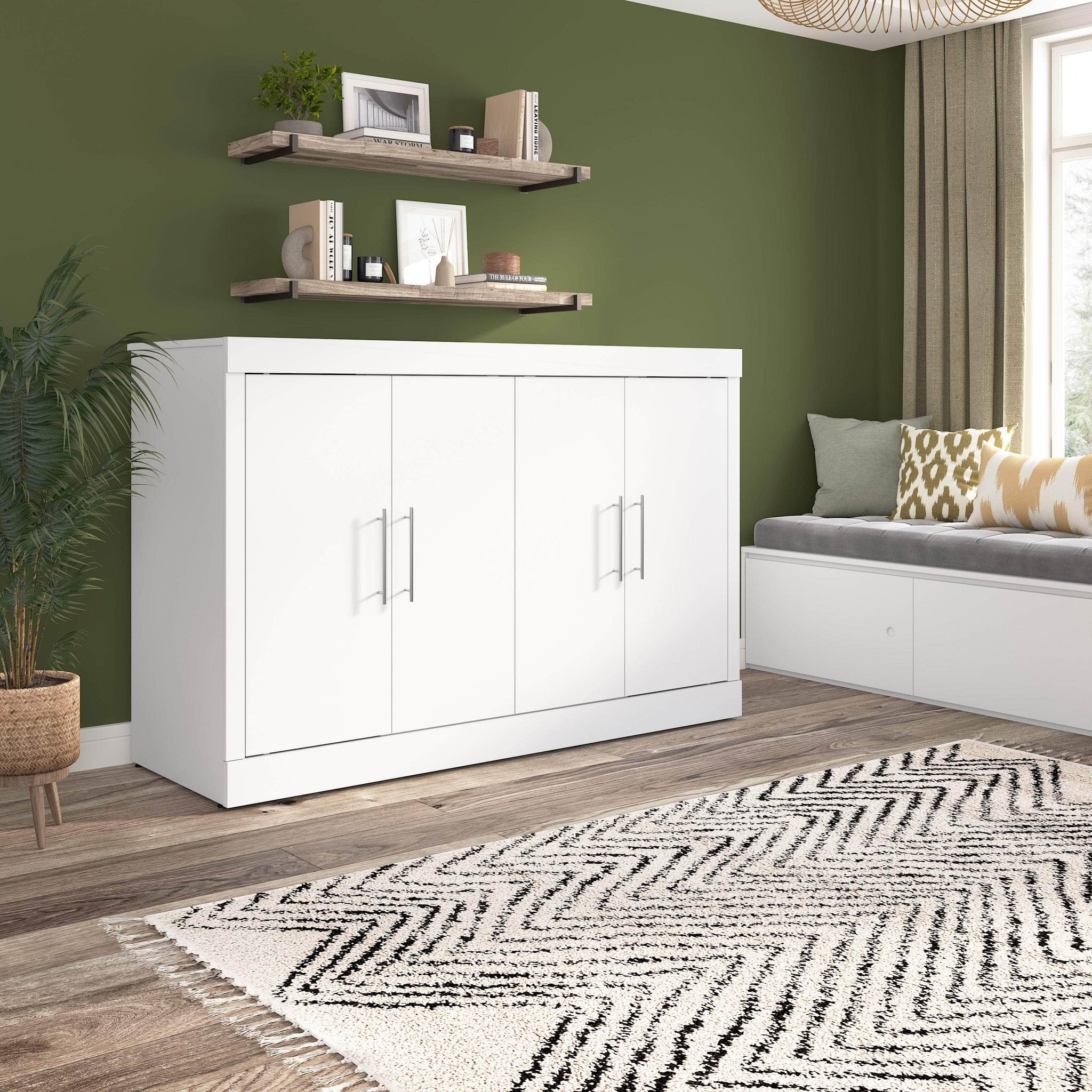 Sleep Chest Clifton Farmhouse Murphy Cabinet Bed in Auburn — Wholesale ...
