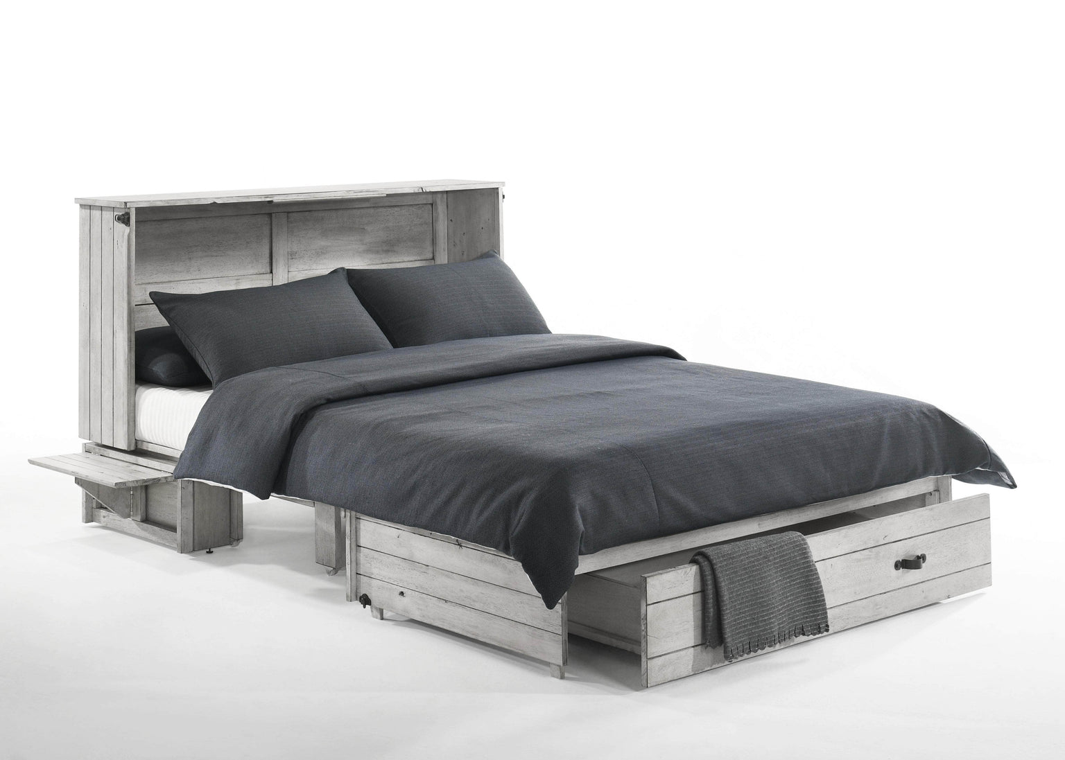 Night and Day Alpine Murphy Cabinet Bed with Queen Mattress | Lit ...