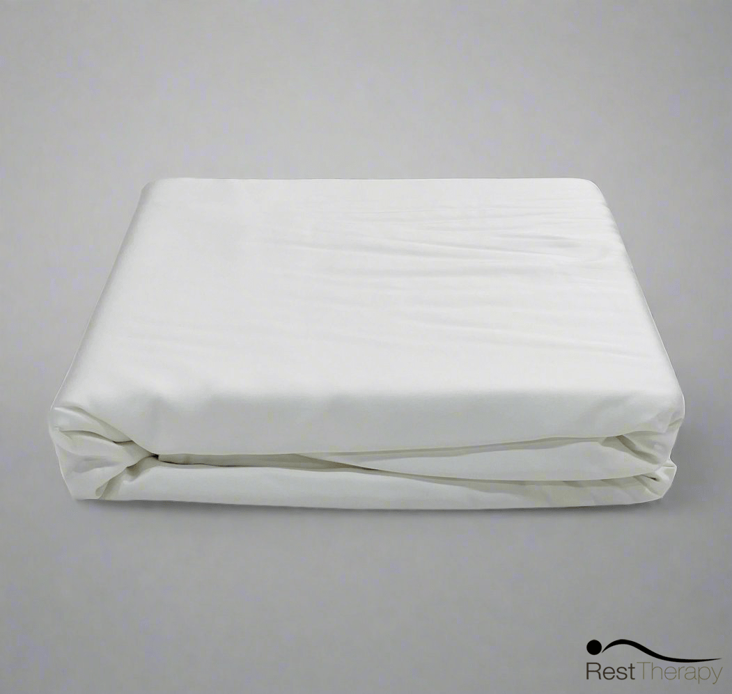 Rest Therapy Breeze Bamboo Duvet Cover in White in Twin (Single), Full ...
