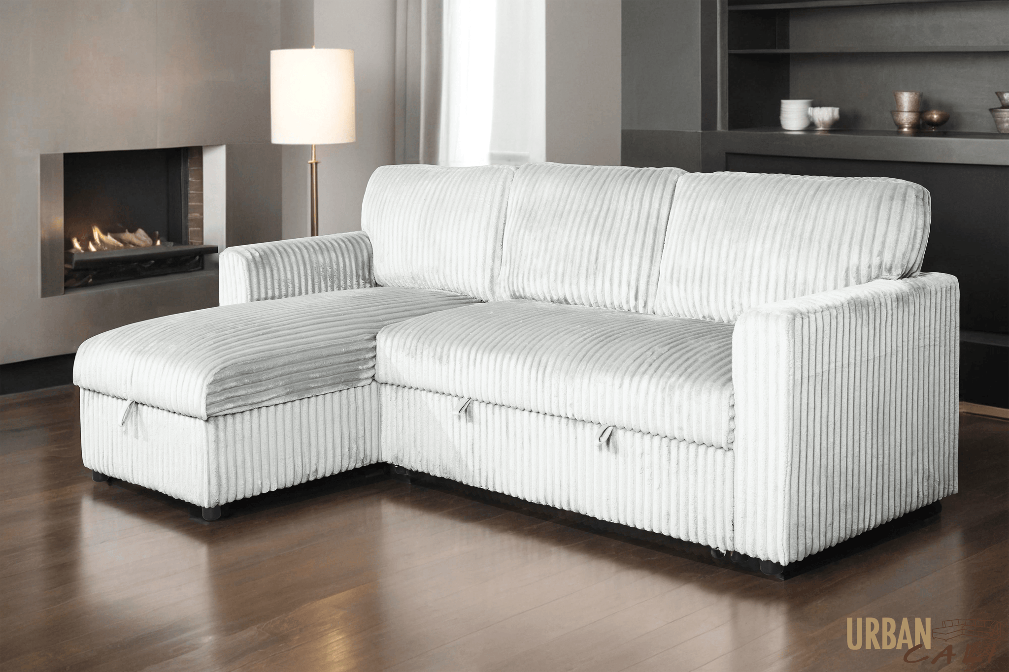 Urban Cali Hollywood Sleeper Sectional Sofa Bed with Adjustable ...