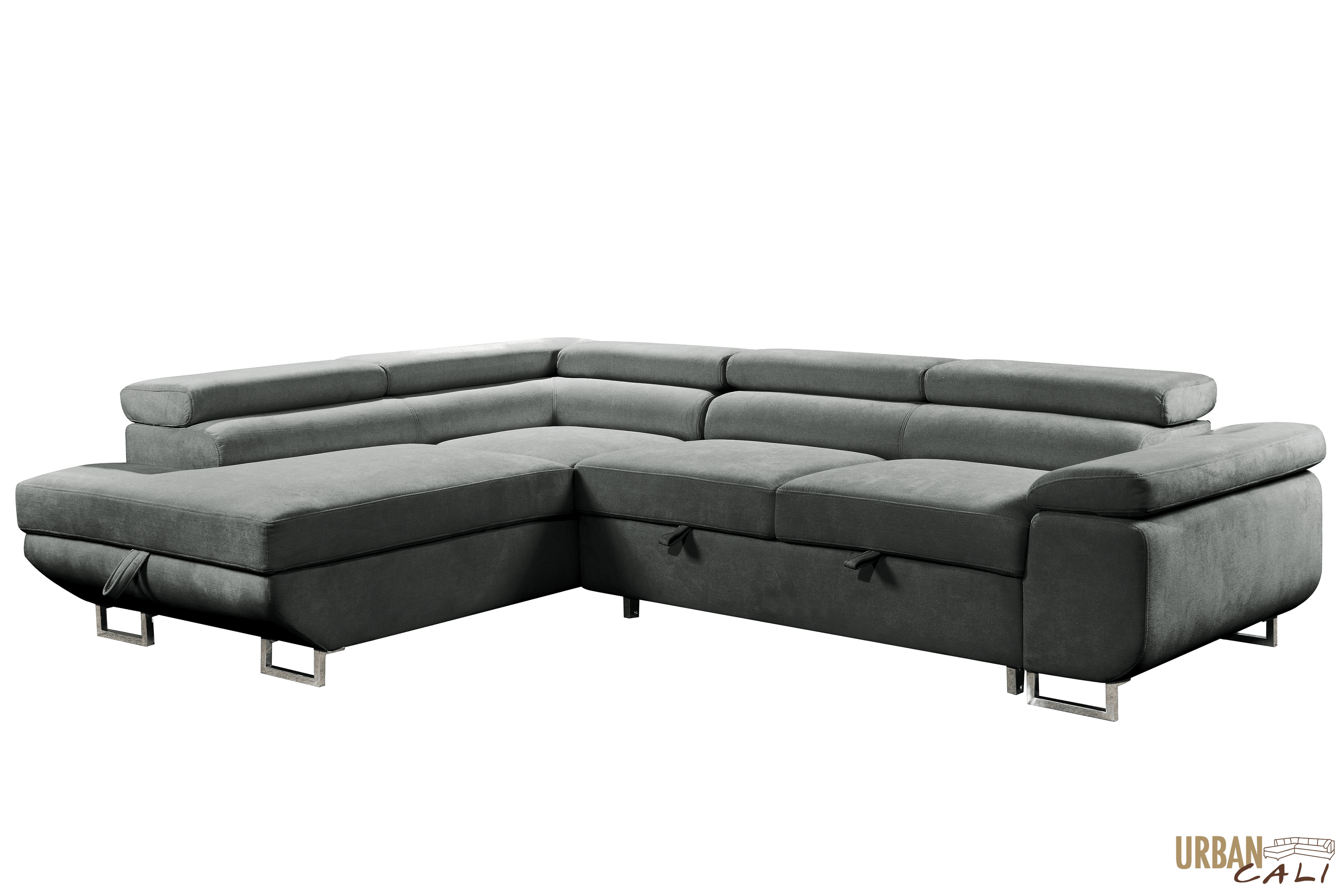Urban Cali Hollywood Sleeper Sectional Sofa Bed with Adjustable ...