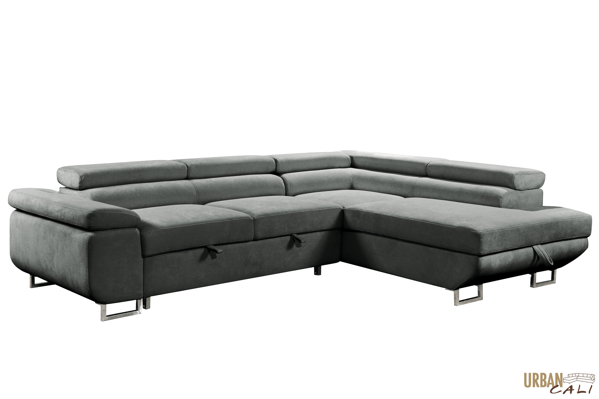 Urban Cali Hollywood Sleeper Sectional Sofa Bed with Adjustable ...