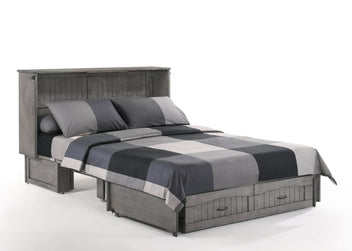 Night and Day Alpine Murphy Cabinet Bed with Queen Mattress | Lit ...