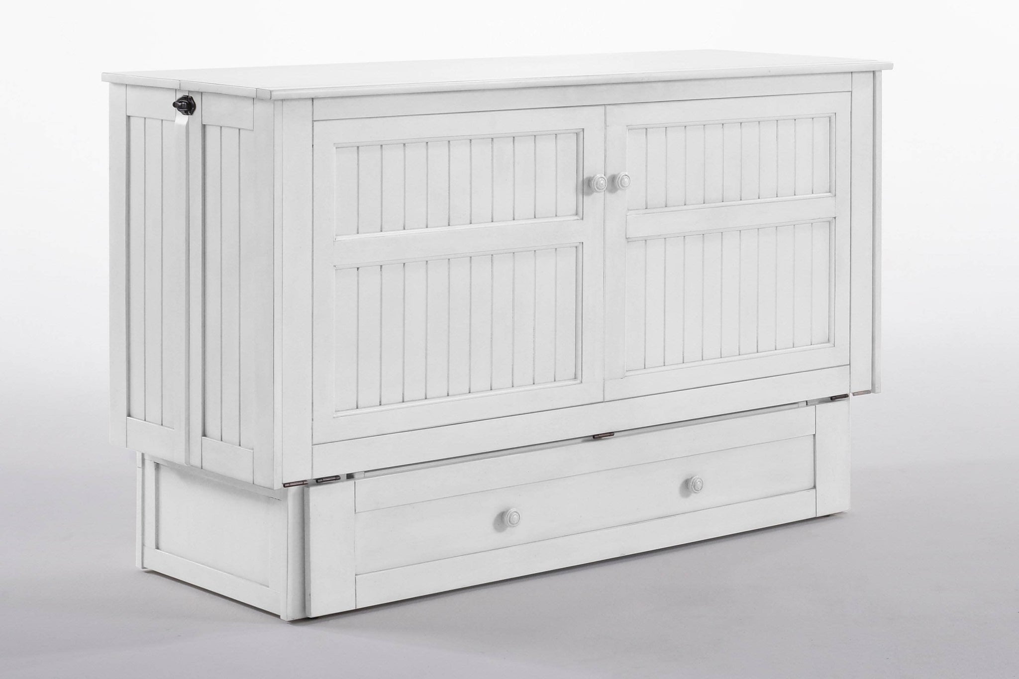 Sleep Chest Midtown Murphy Cabinet Bed in Grey with 5 Inch Queen Size ...