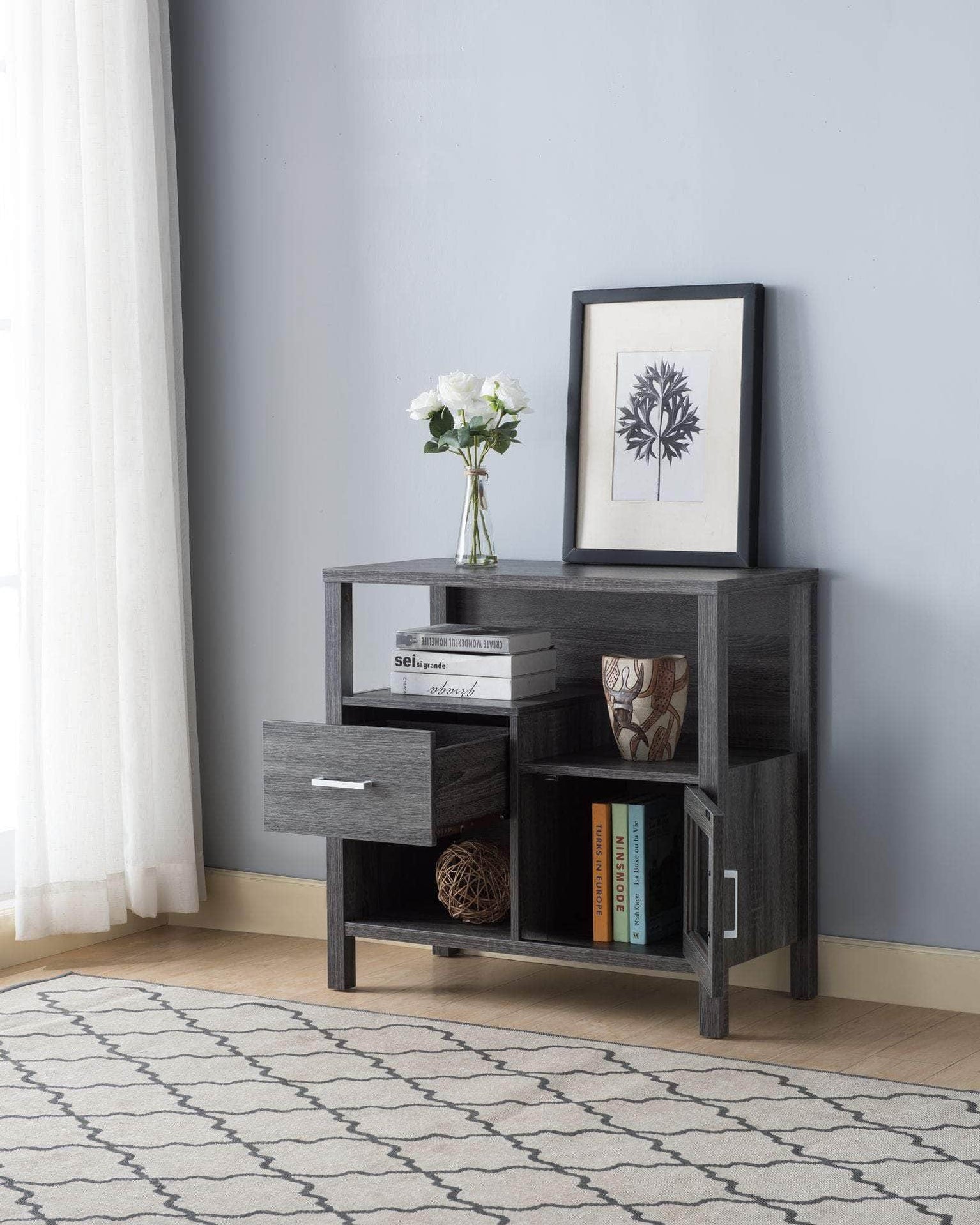 Brassex Inc. Display Storage Entryway Cabinet — Wholesale Furniture ...