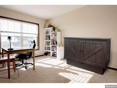Sleep Chest Bridger Queen Size Murphy Bed in Auburn — Wholesale ...