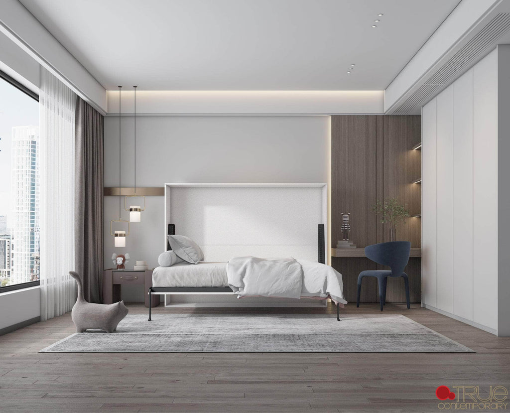 True Contemporary Heidi Brown Horizontal Murphy Wall Pull Down Sideways ...